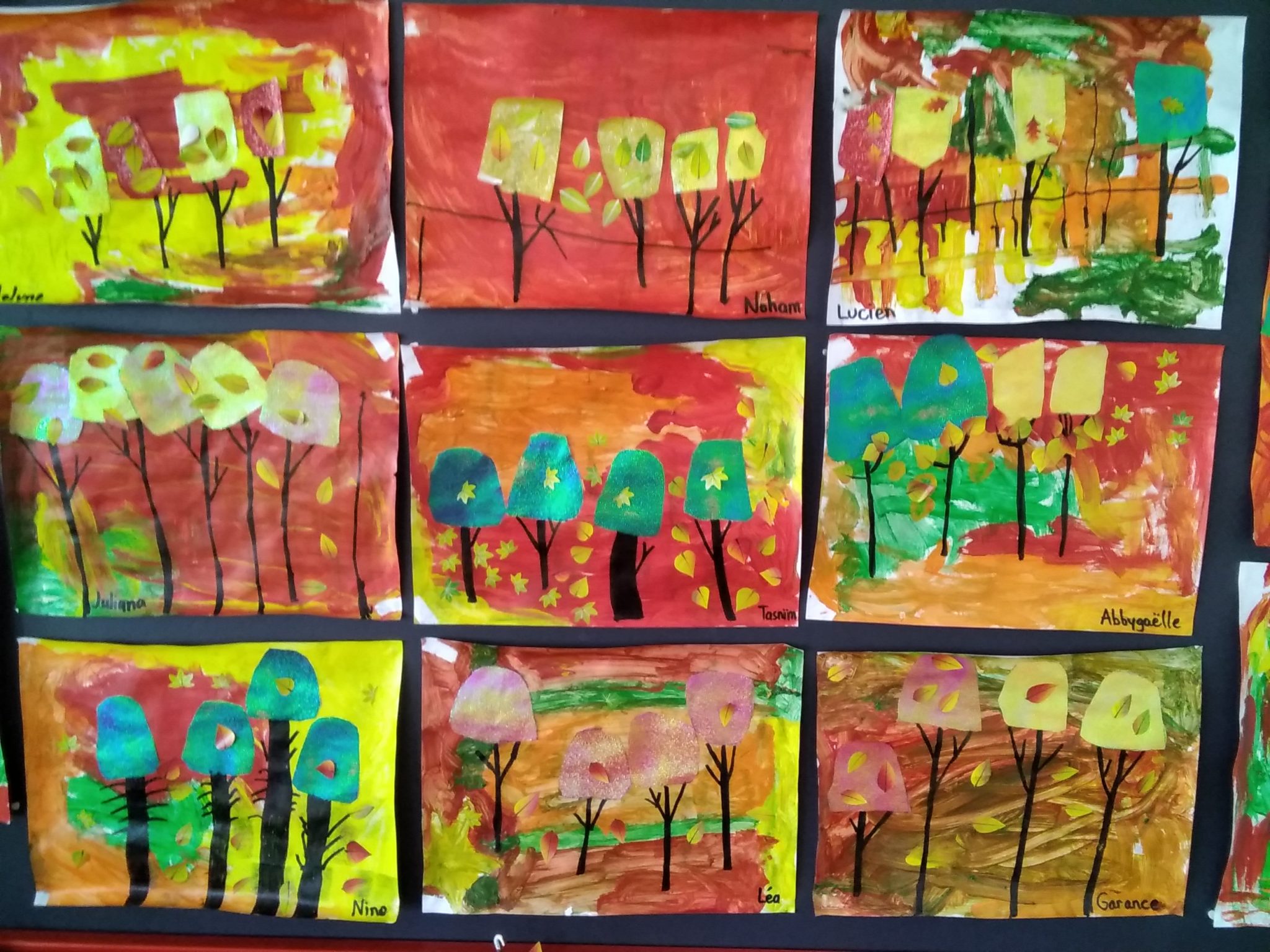 Peinture d’automne chez les MS/GS